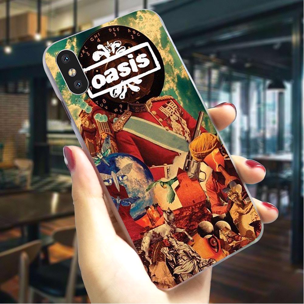 Buy Oasis Band Plastic Phone Case for iPhone 6S Cover 8 XR X 7 Plus 6 5 ...