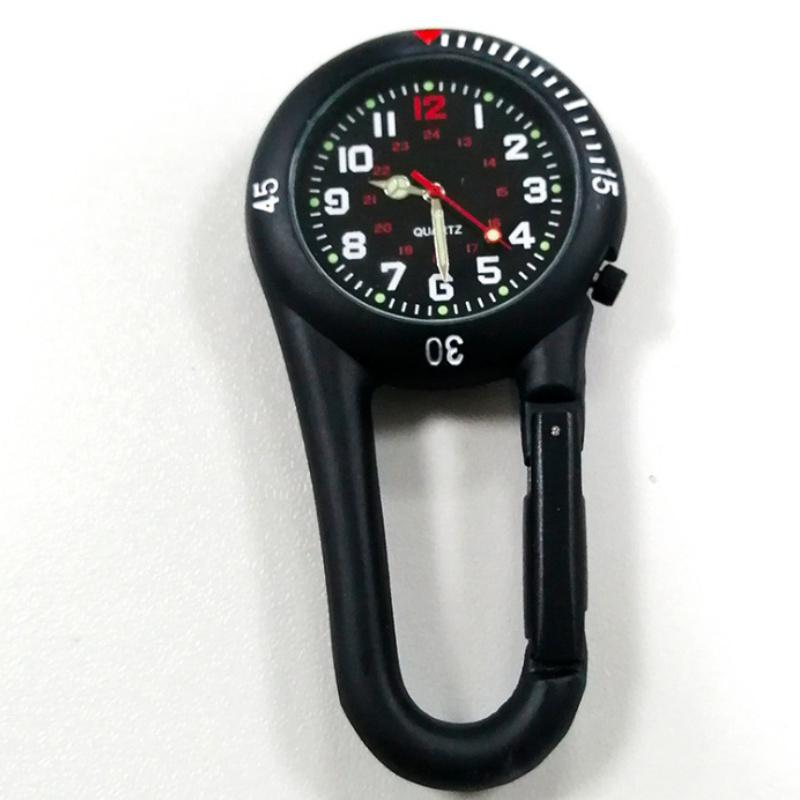 Cheap Carabiner Clip-on Quartz Watch Backpack with Watch Luminous ...