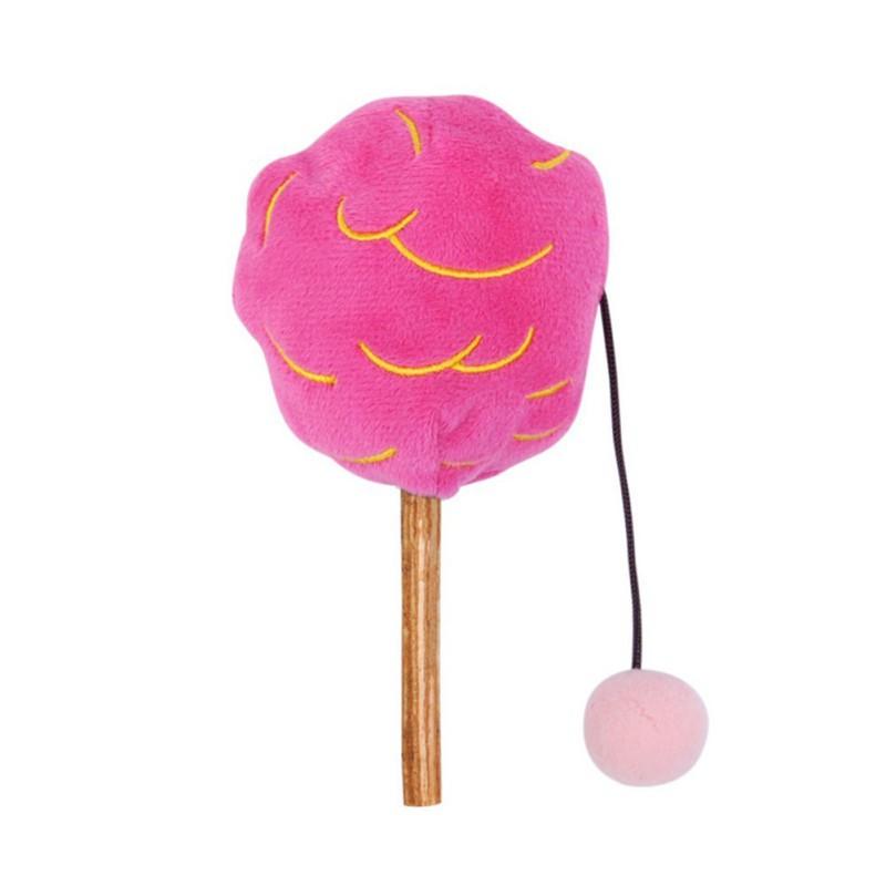 Buy Pet Interactive Plush Lollipop Wood Tendon Cat Toy at affordable ...