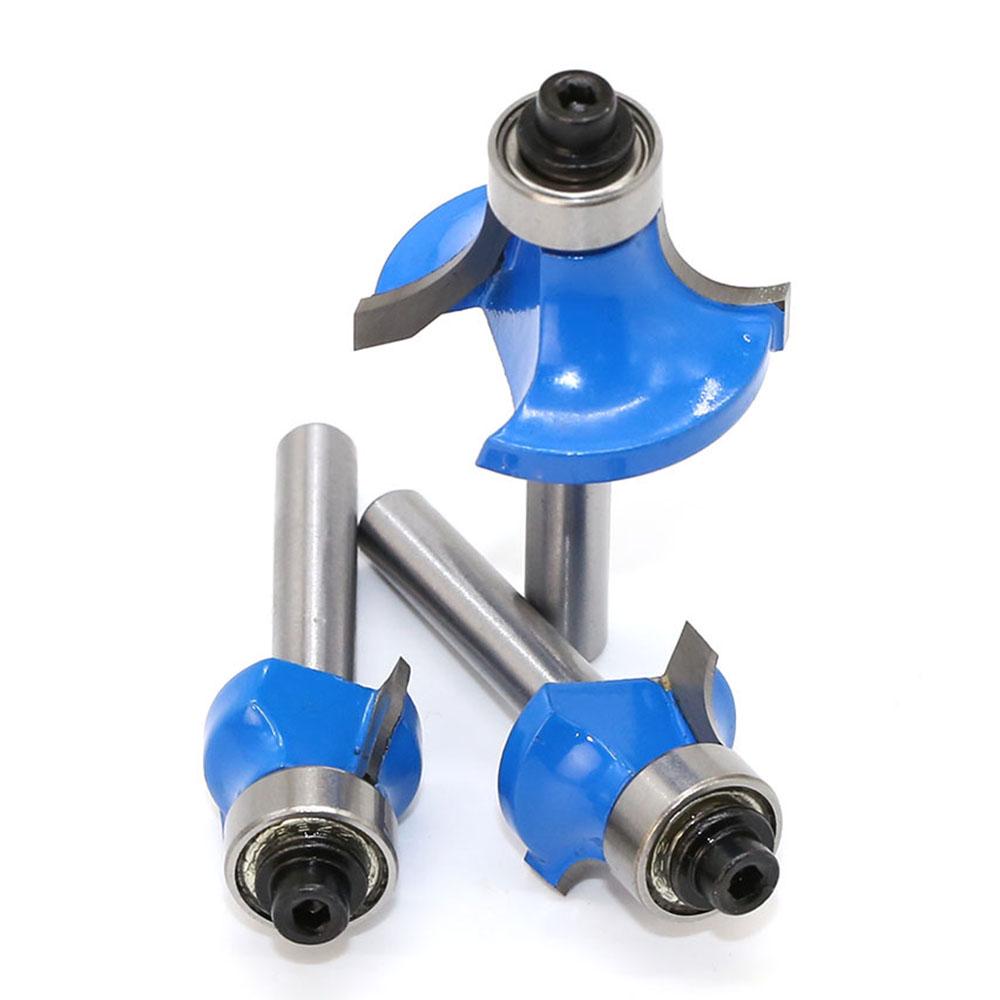Buy 3pcs Edging Router Bits Round Over Beading Woodworking Sharp Blade ...