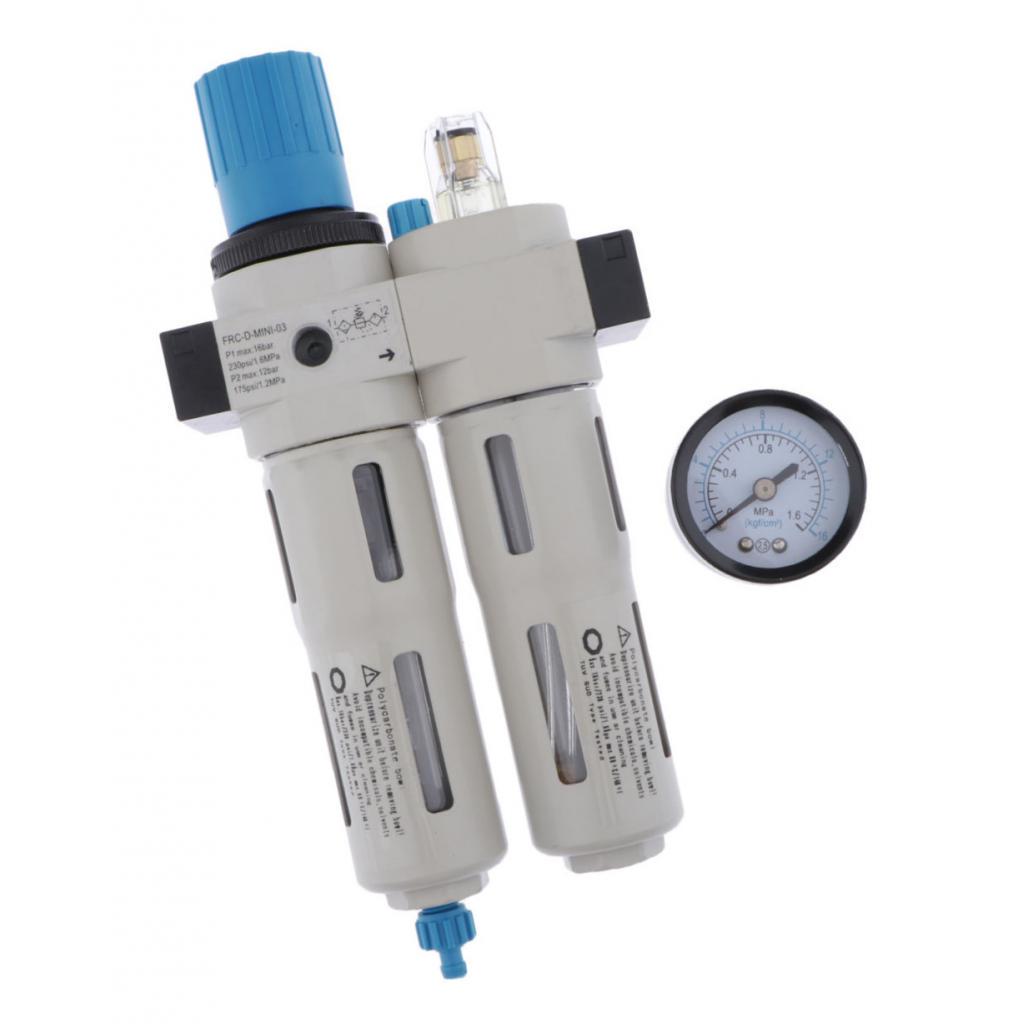 Buy FRC MINI 03 Air Compressor Filter Regulator with Gauge Leak Free 0. ...