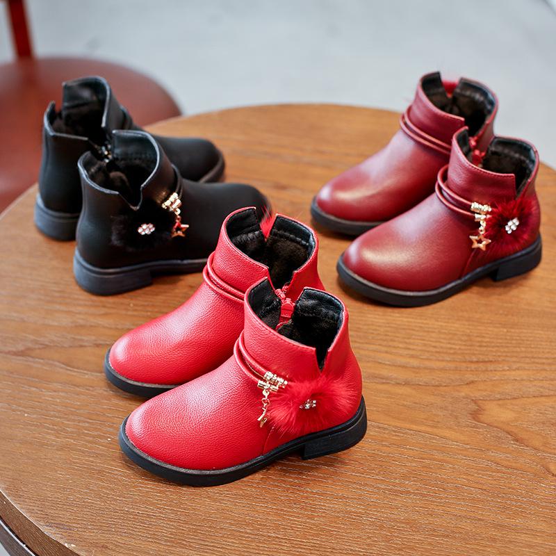 Buy Children's Boots Comfortable Solid Color Martin Boots at affordable ...