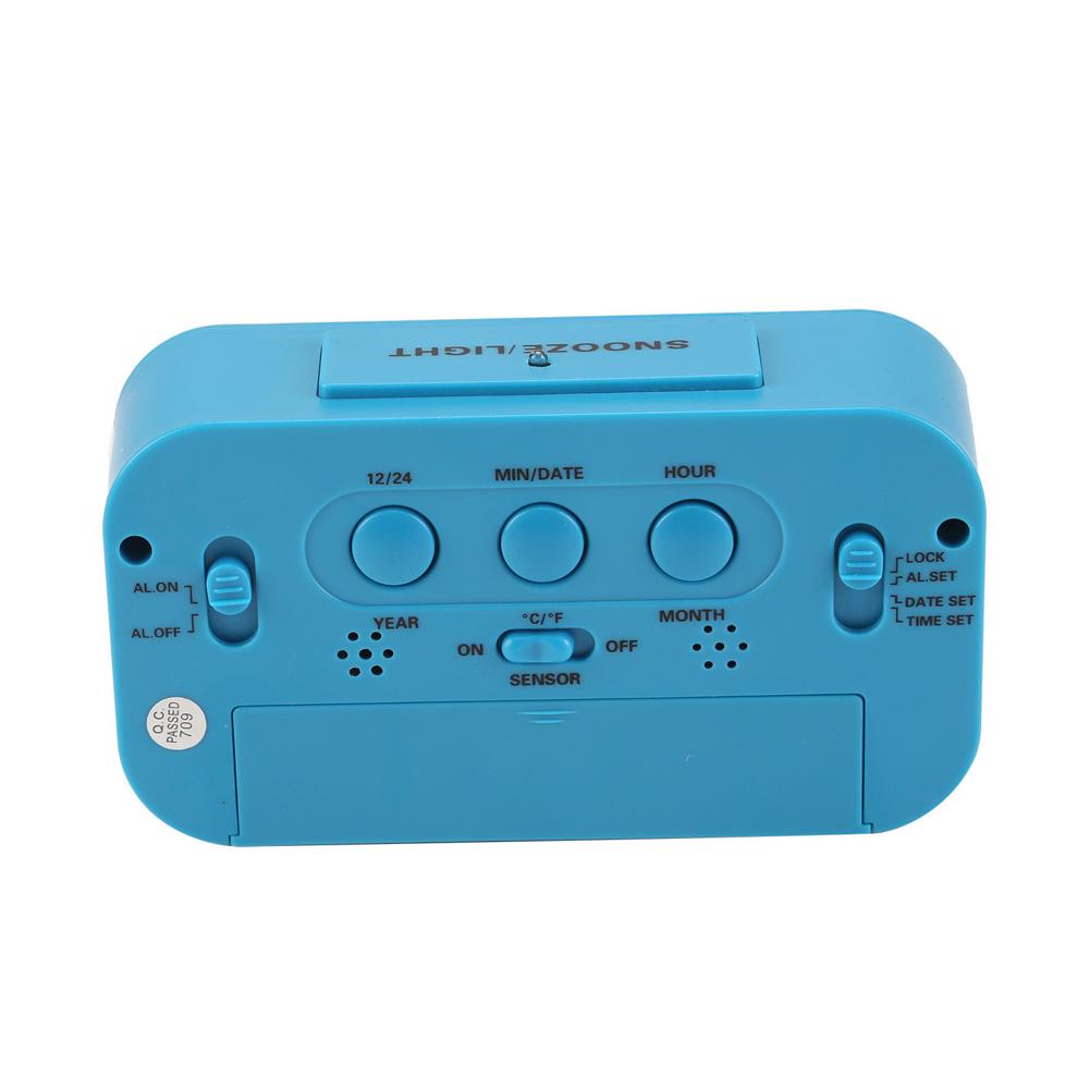 Buy Digital LCD Snooze Electronic Alarm Clock with LED Backlight Light ...