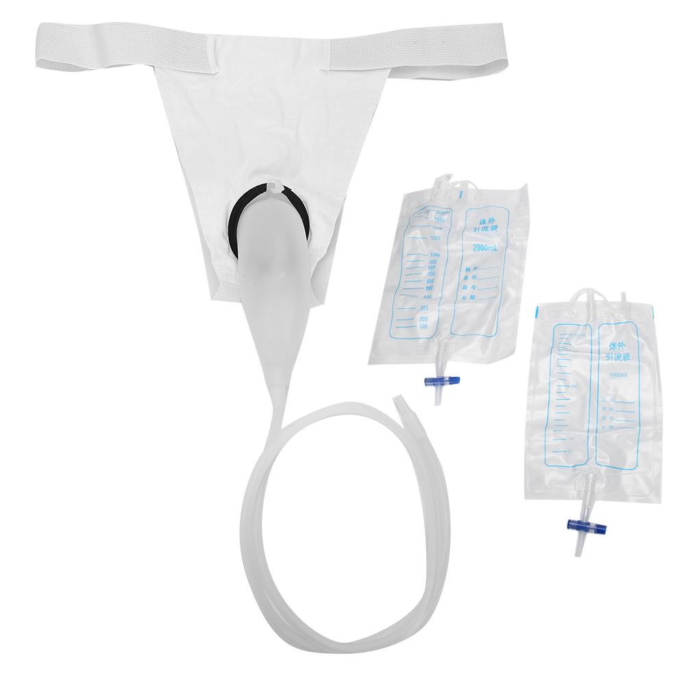 Sac de collecte d'urine pour hommes, urinoir réutilisable en Silicone ...