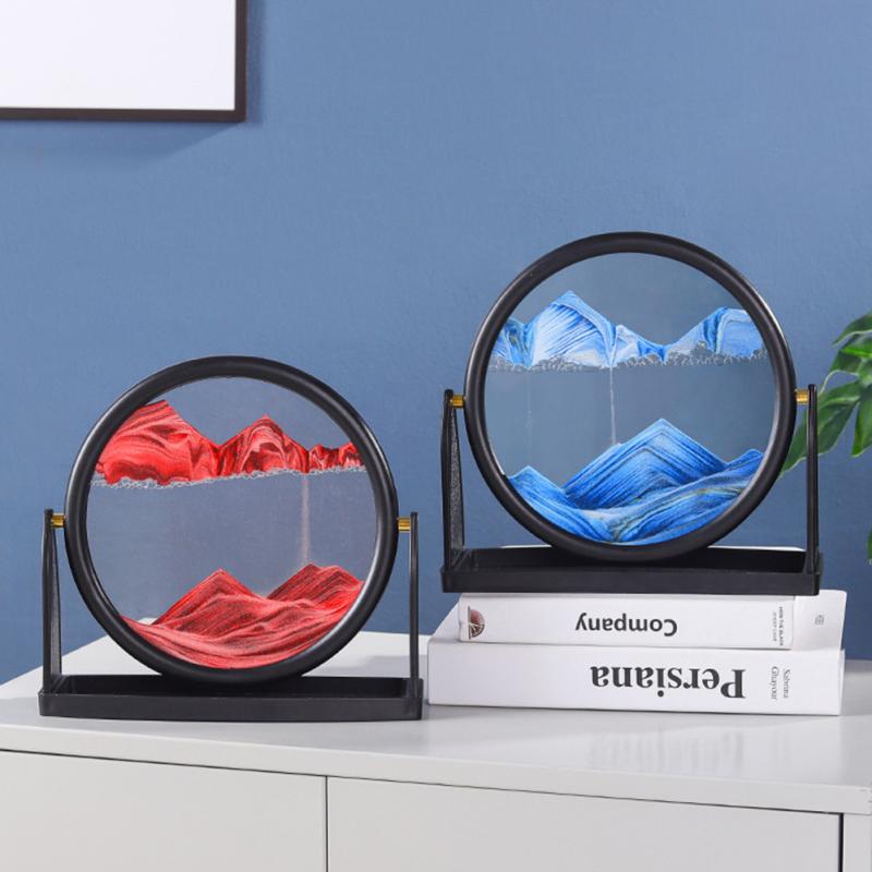 Cheap 3d Moving Sand Art Flowing Sand Picture Hourglass Glass Dynamic ...