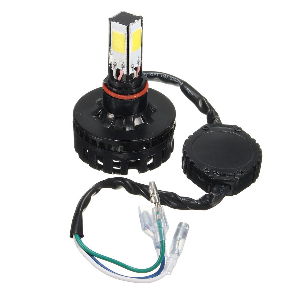 Motorcycle 12V COB LED Headlamp Headlight Bulb H4 H6 BA20D Hi/Lo Lamp ...