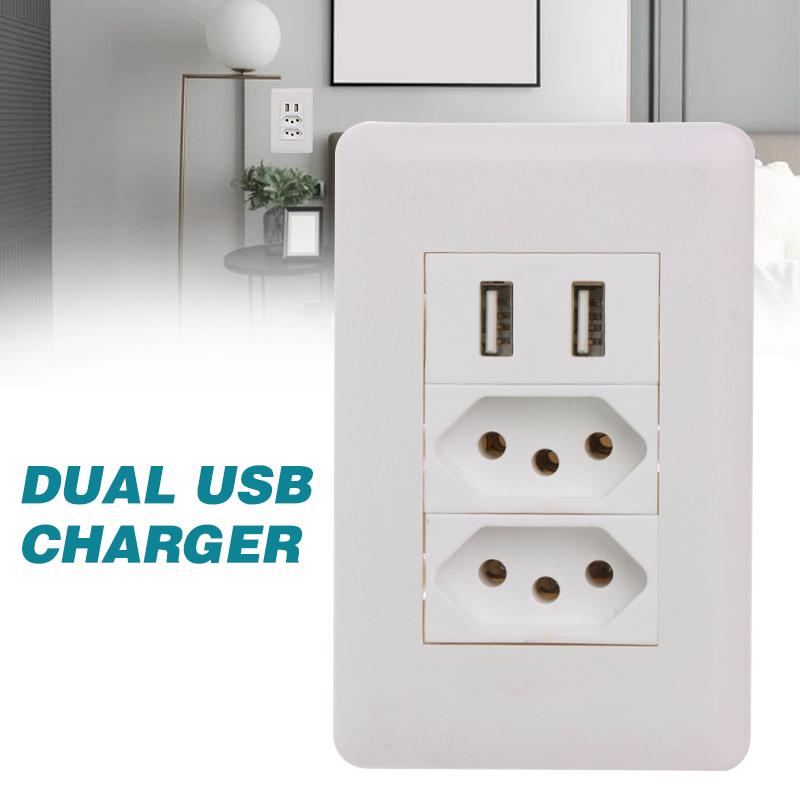 Buy Wall Power Brazil Socket 15A Brasil Standard Double Soquete 5V ...