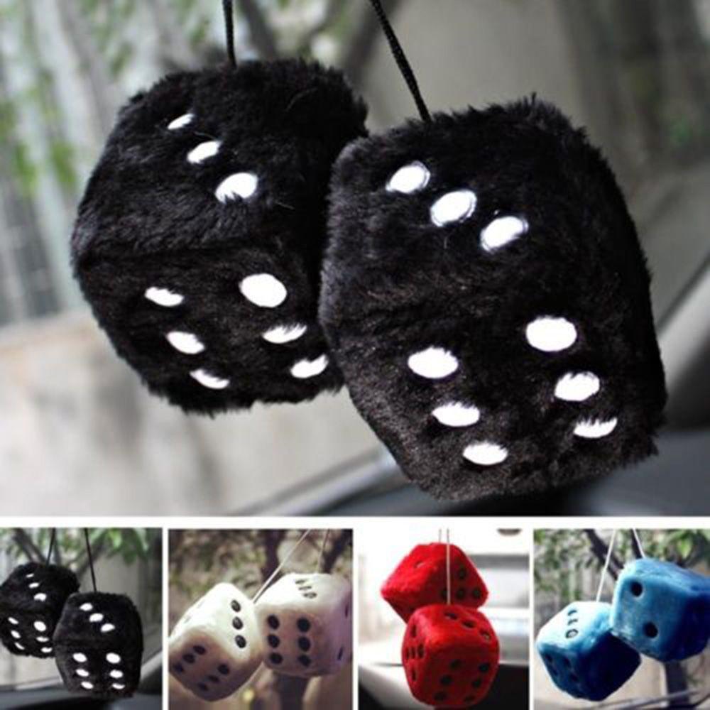 Buy Retro Colorful Car Dice Rear View Mirror Hanging Decoration For ...