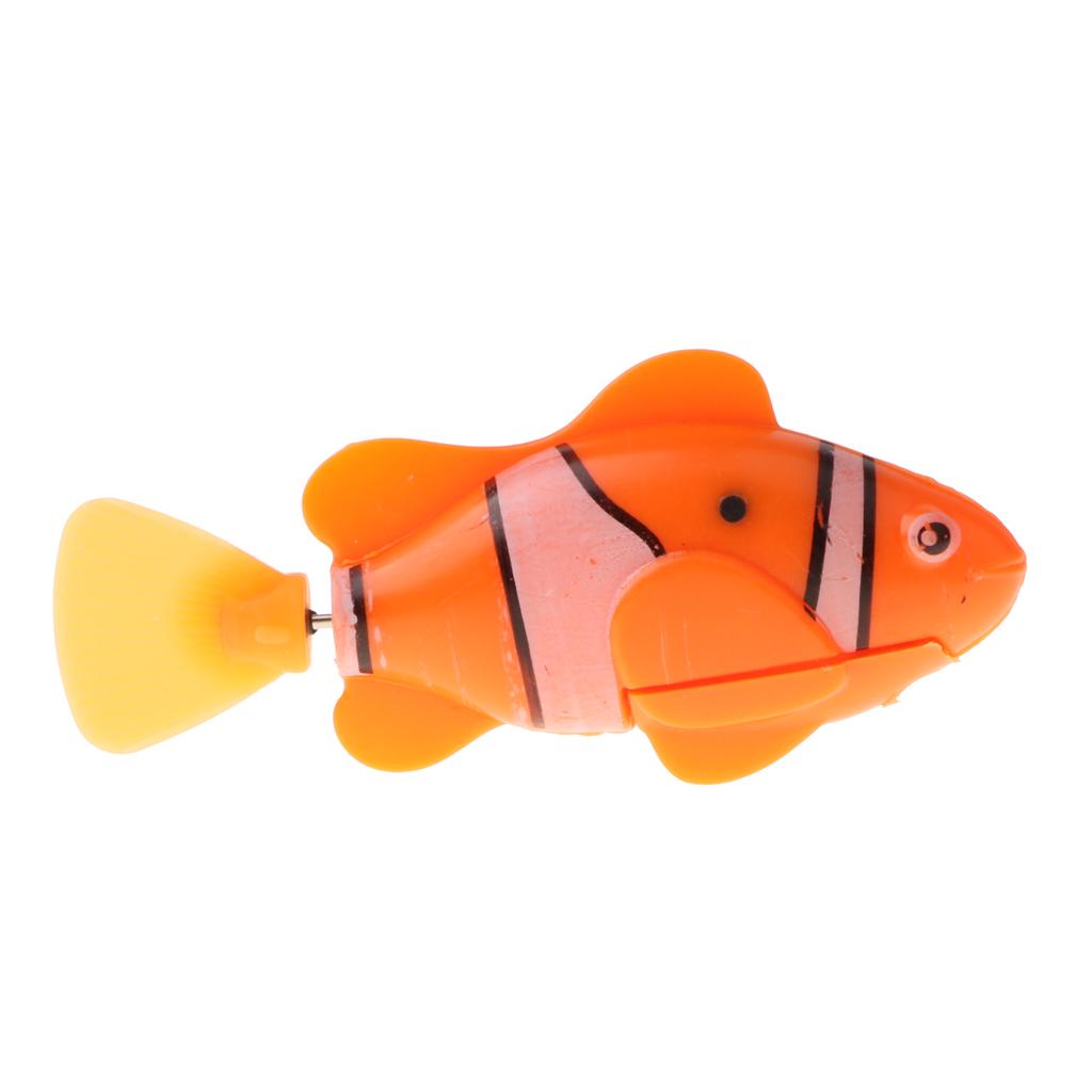 Buy Electric Robot Swimming Fish Clownfish Water Toy Aquarium Decor ...