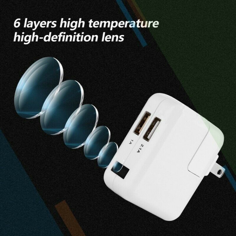 Buy Mini HD 1080P Camera Adapter Wall Wireless Camcorder USB Charger at ...