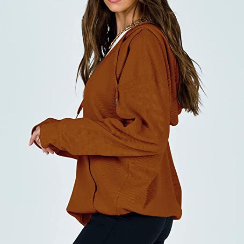 Buy Autumn and Winter New Style Zipper Hooded Casual Loose Long-sleeved ...
