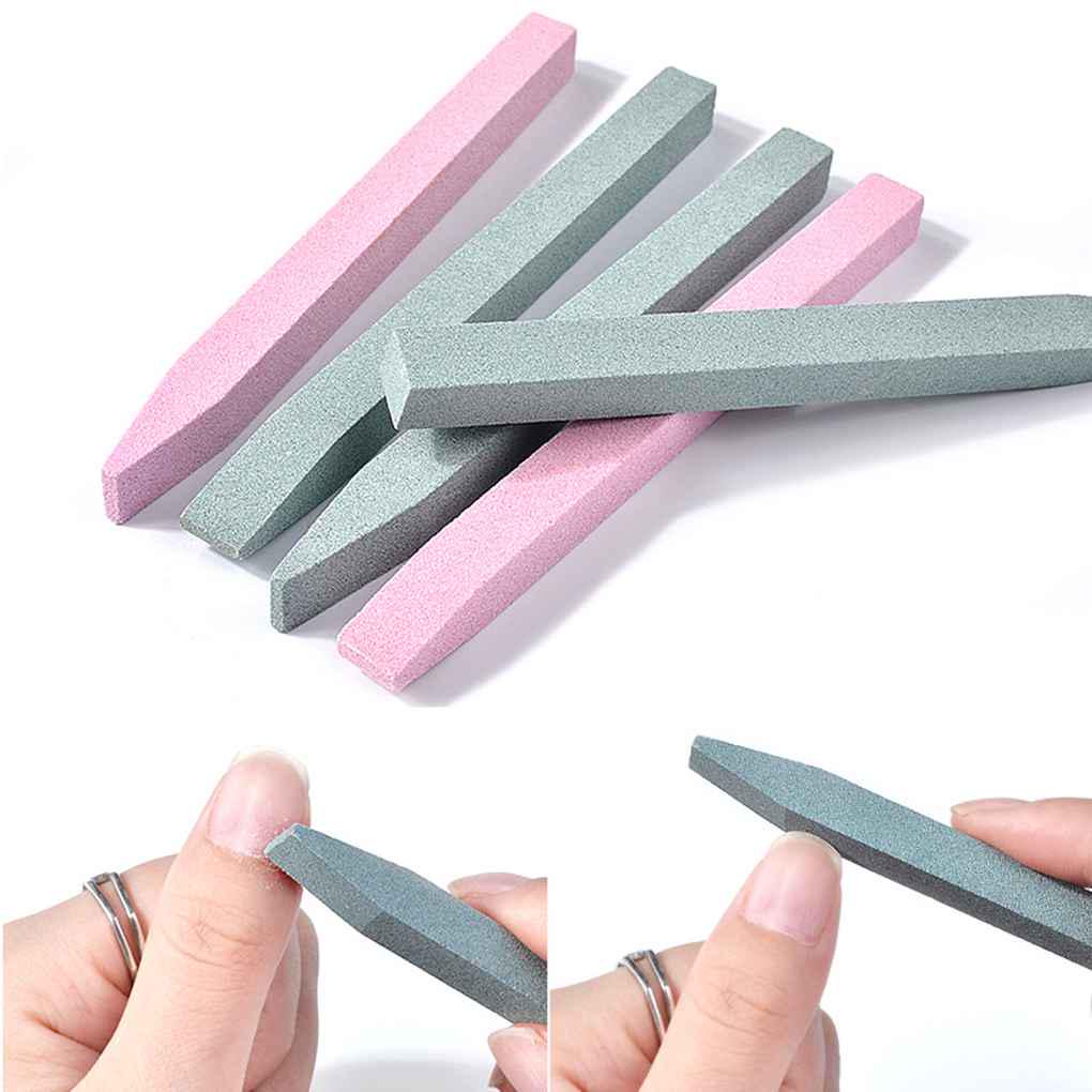 Buy 2PCS Quartz Scrub Nail File Cuticle Remove Stick Nail Art Grinding ...