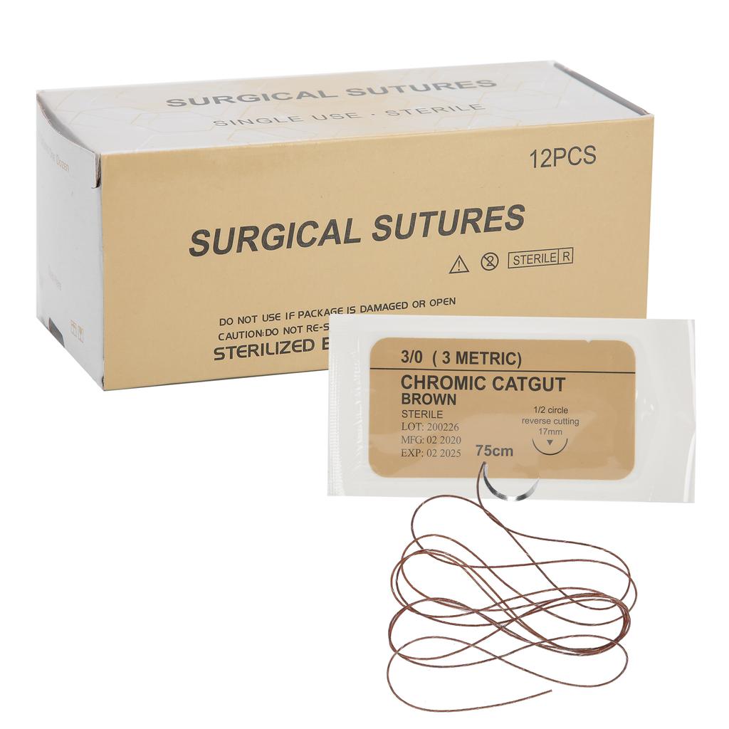 Cheap 12 Bag / Box Surgical Suture Needle Thread Independent Package ...