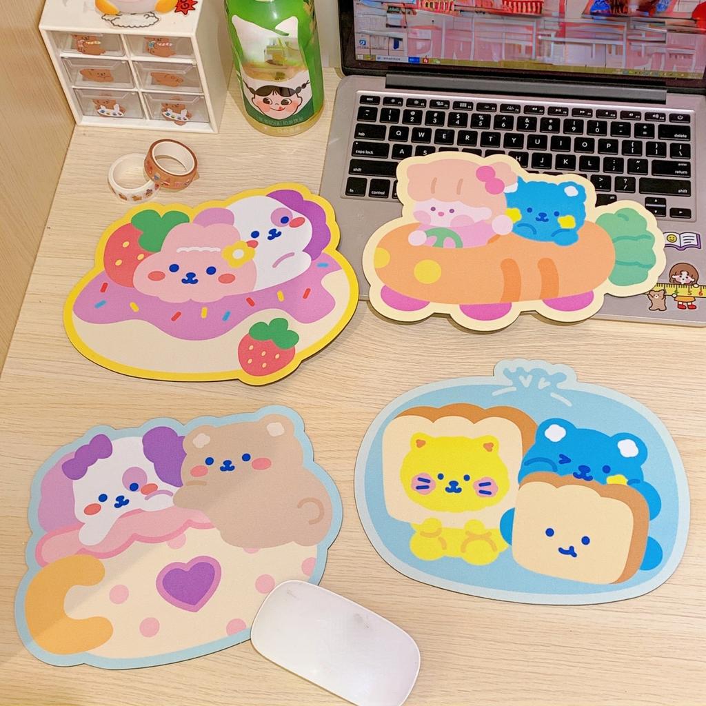 Kawaii Sevimli Ayı Kedi Mouse Pad Desk Mat Pads Cup Mat Karikatür Büyük ...