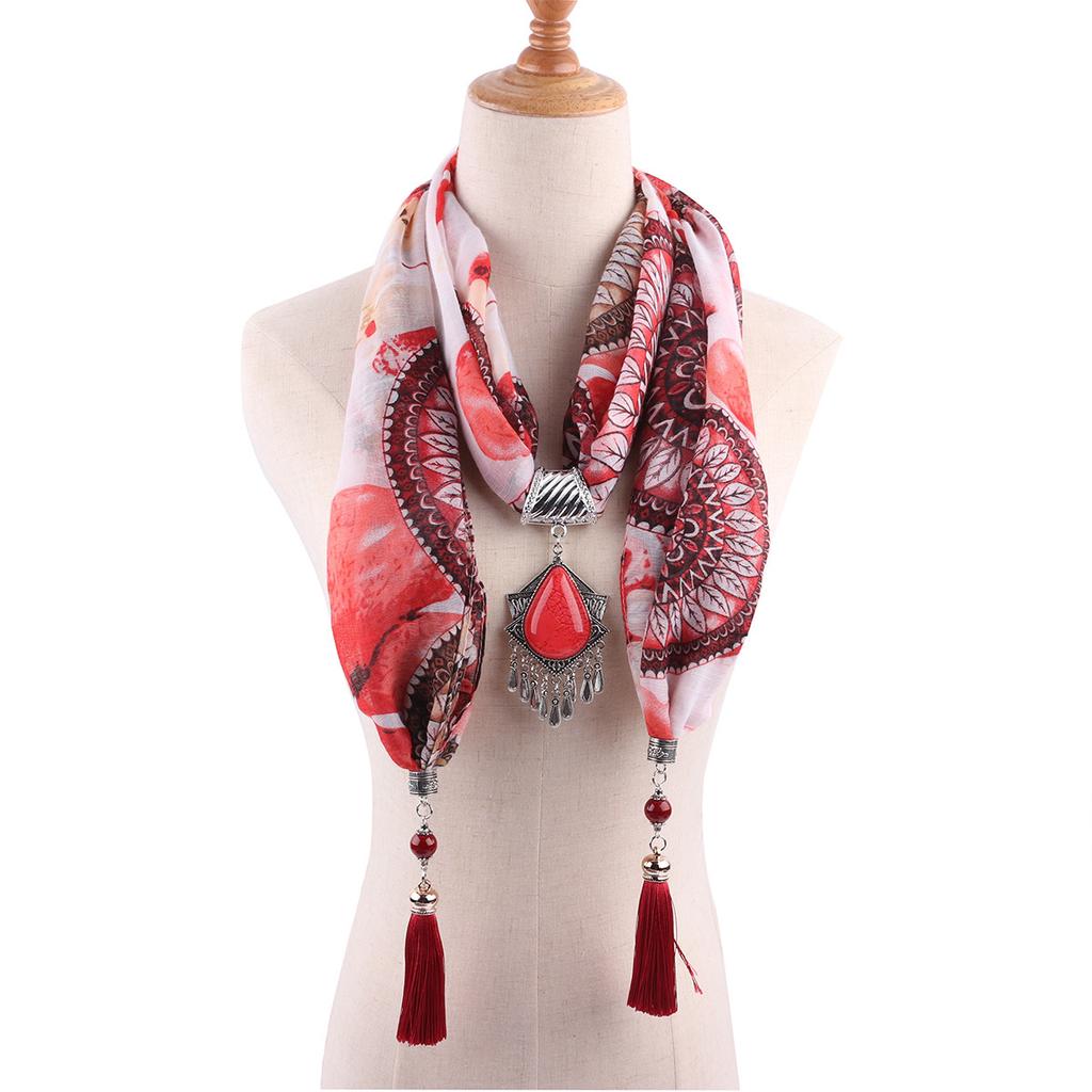 Buy Cotton linen pendant scarf chiffon mixed color accessories ladies ...