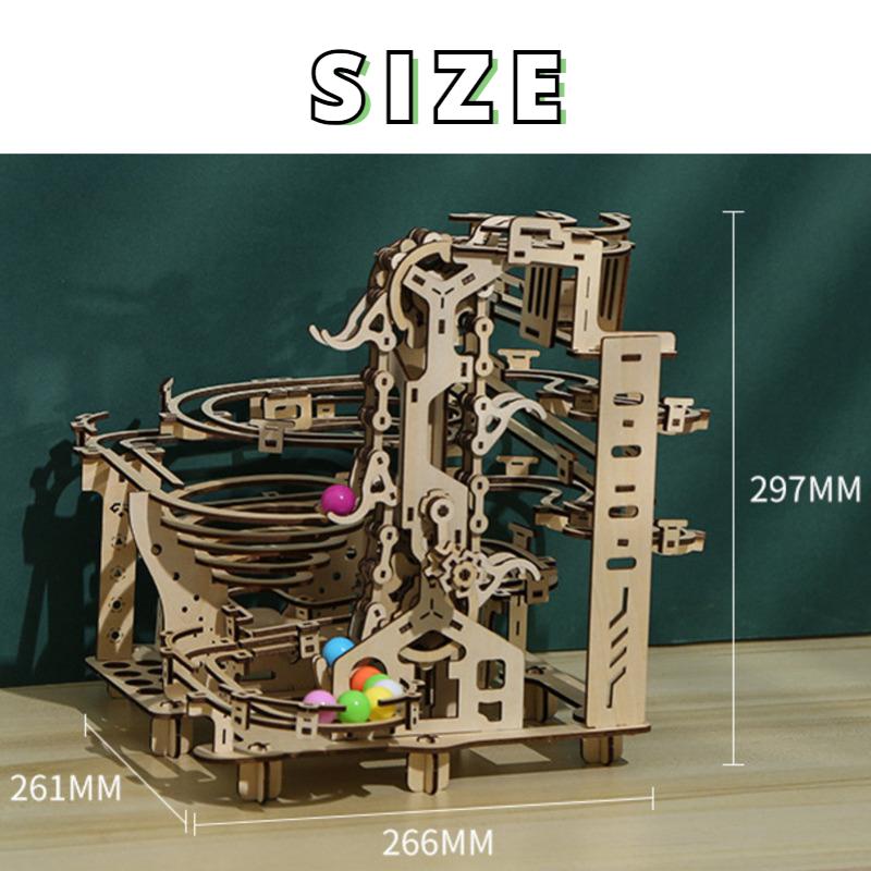 Cheap 335PCS Marble Run Set 3D Wooden Puzzle DIY Maze Model Building ...
