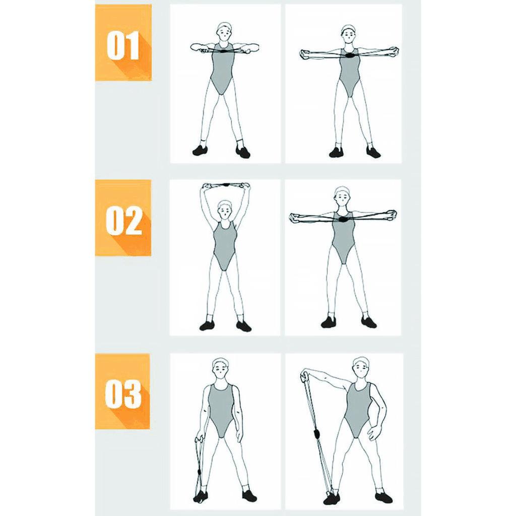 Satın alın Stretch Band Rope Latex Rubber Arm Resistance Fitness ...