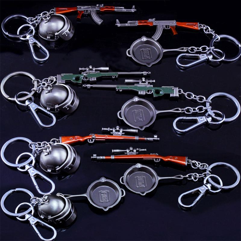 Buy Game Playerunknown's Battlegrounds 3D Keychain Pans 98k Helmet ...