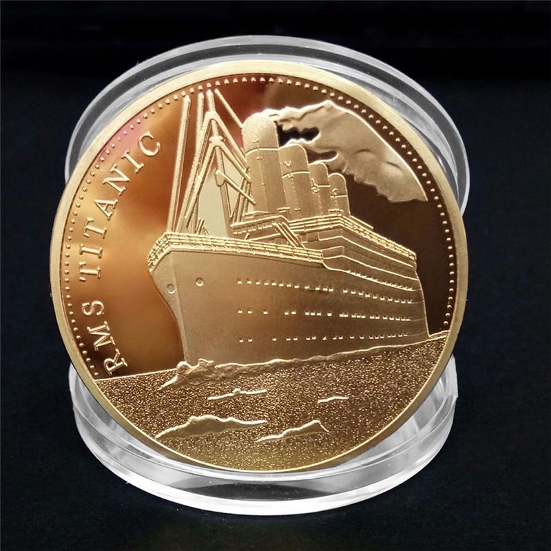 Cheap Commemorative Coin Titanic Ship Collection Arts Gifts Btc Bitcoin ...