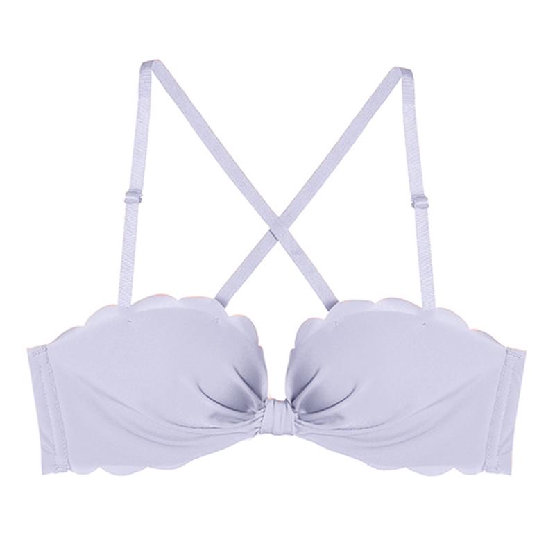 Buy Comfort Wireless Bras for Women Half Cup Plunge Brassiere Multi Way ...