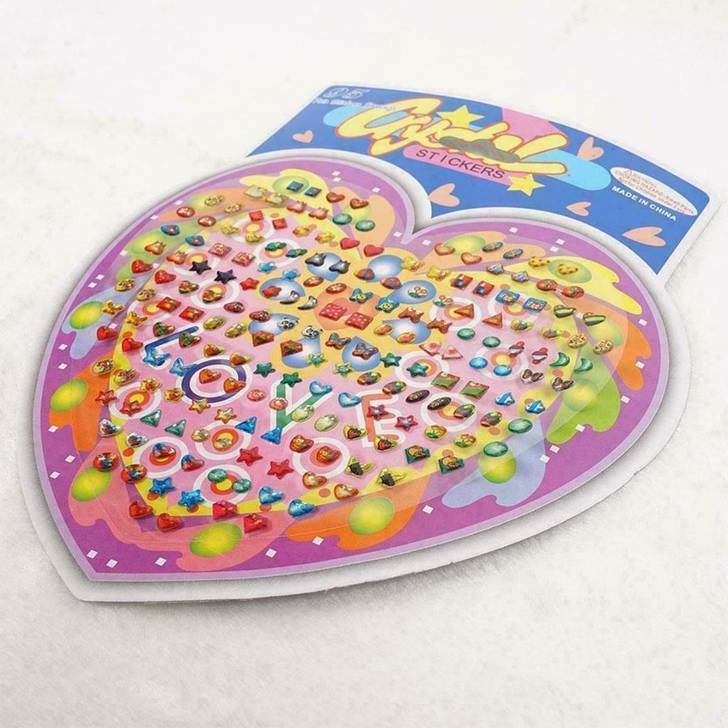 Kali 5pcs/set Children Self Adhesive Sticker Earring Cartoon Reward ...
