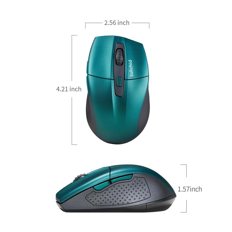 Buy 2.4G Wireless Mouse Rechargeable Gaming Mouse for Gamer Slient ...