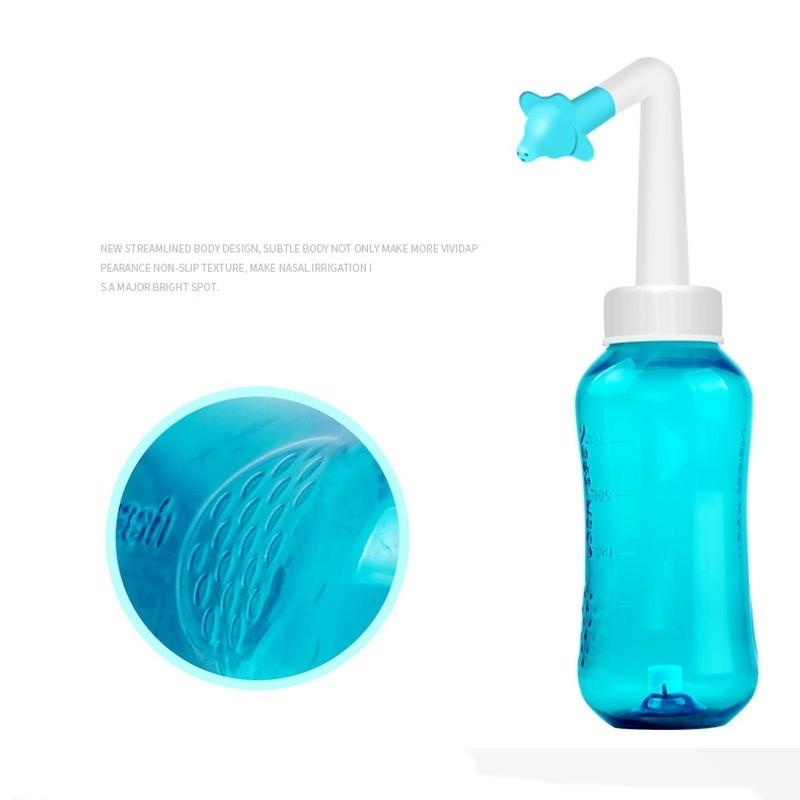 Buy 300ml Nose Wash Nasal Neti Pot Bottle Allergic Rhinitis Nasal ...