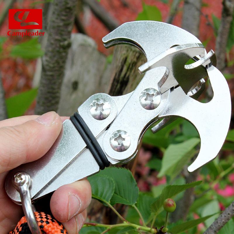 Outdoor Multi Tools Stainless Steel Magnetic Grappling Hook Climbing Claw Outdoor Gravity ...