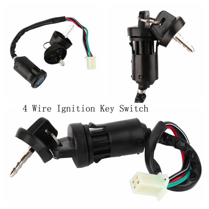 Buy Waterproof Motorcycle 4 Wires Ignition Key Lock Switch for Chinese ...