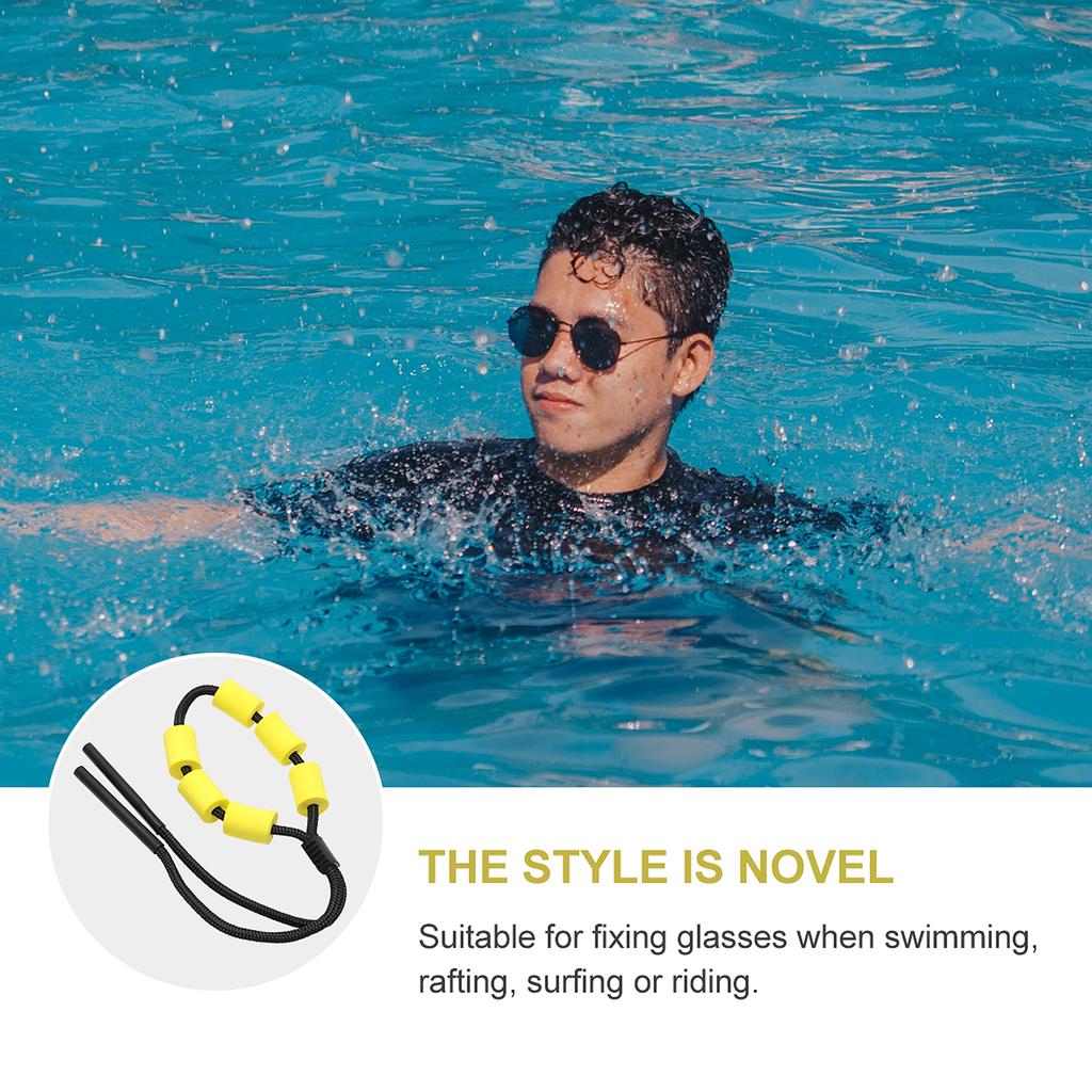 Buy 8pcs Floating Glasses Hanging Rope Swimming Glasses Lanyard Sports ...