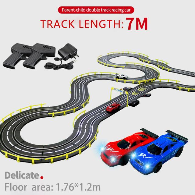 Kaufe 1:43 Scale Electric Track Racing RC Car Double Battle Speedway ...