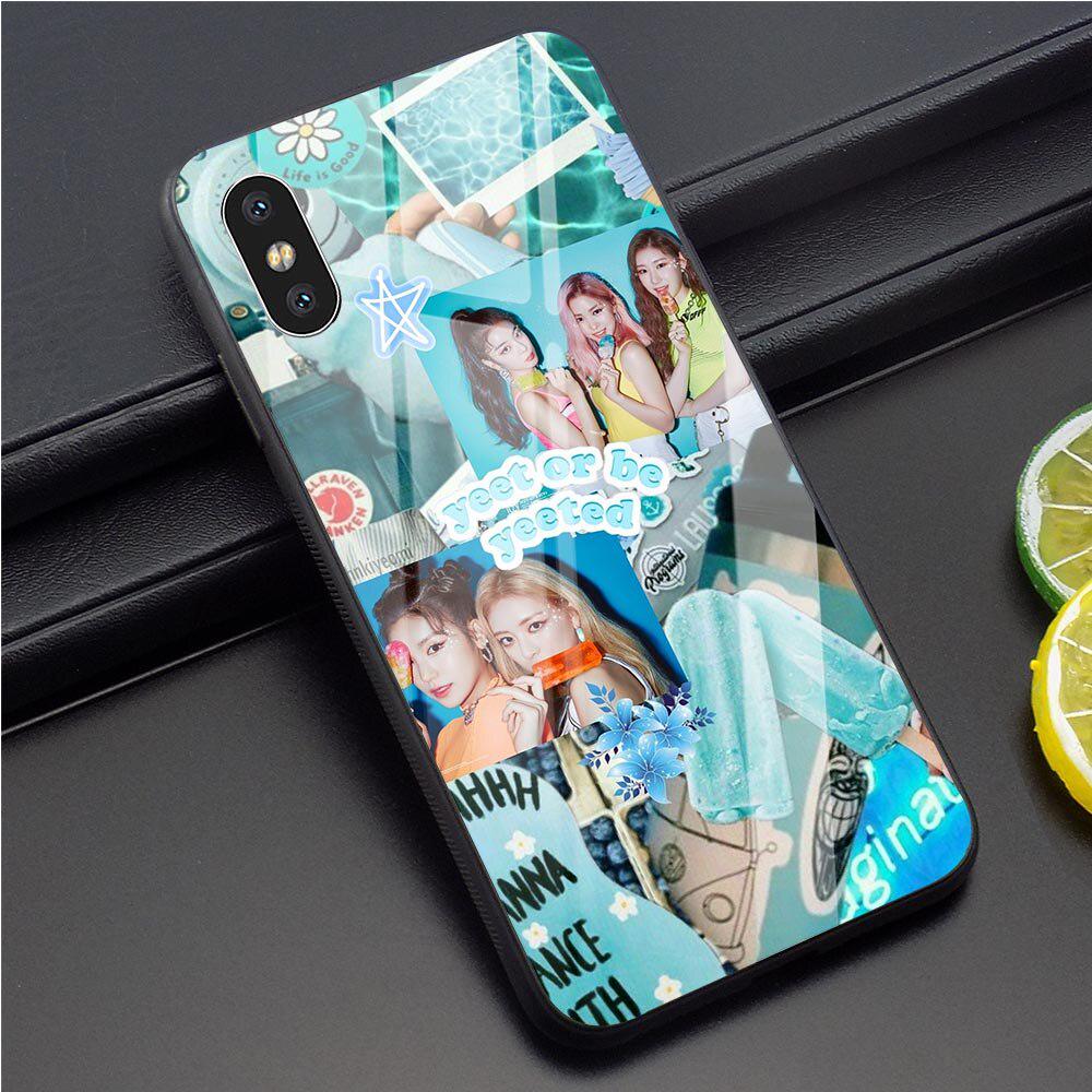 Kpop ITZY Printed Tempered glass Phone Case for iPhone 6 6S 5 5S SE 7 8 ...