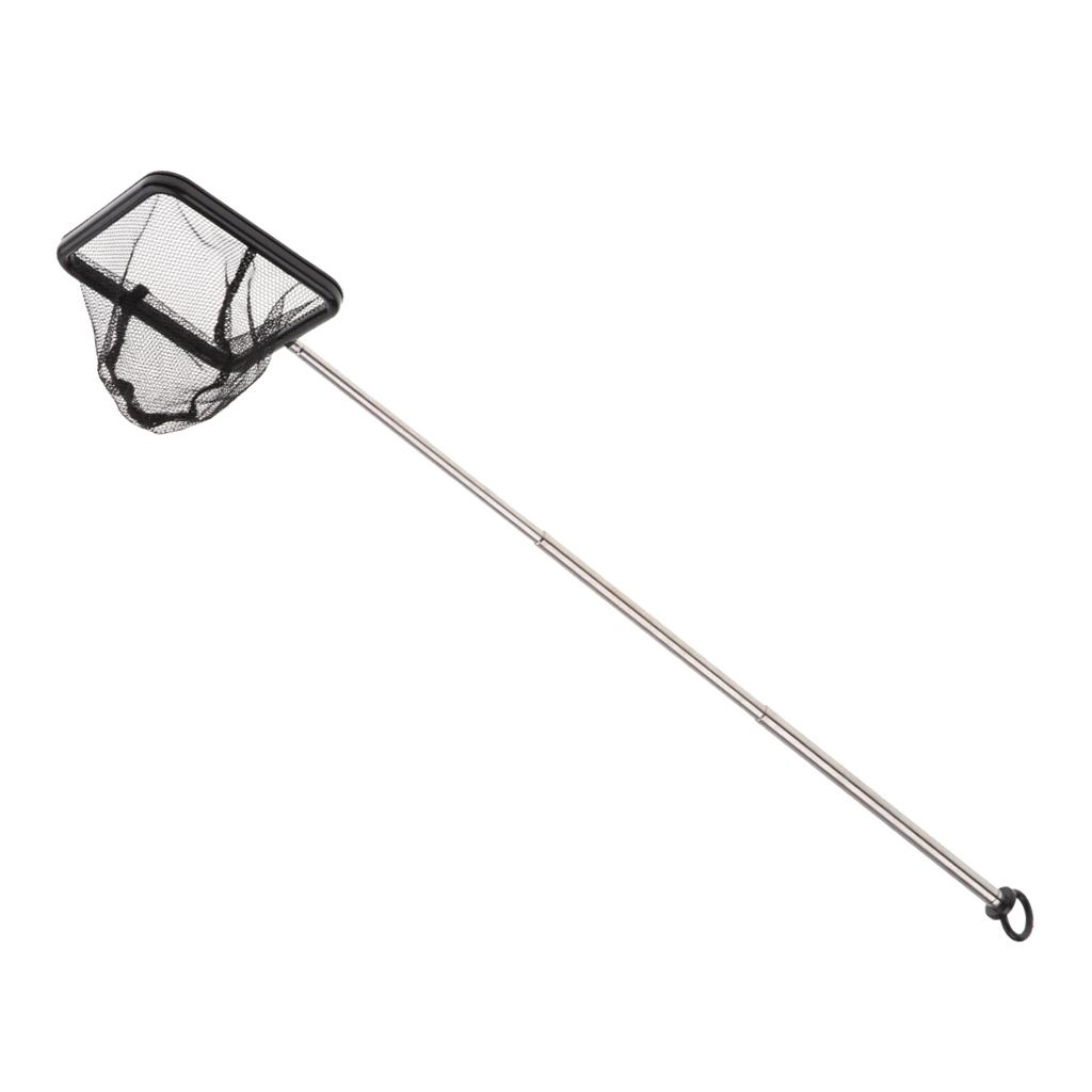 Buy Small Aquarium Fish Net with Extendable Long Handle for Betta Tank ...