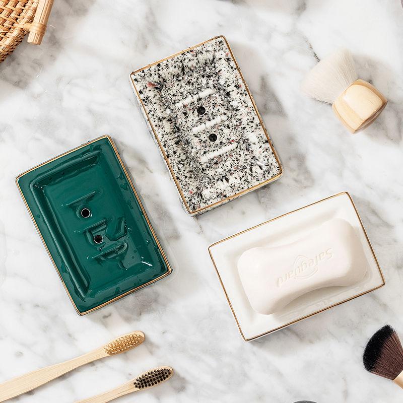 Satın alın Light Luxury Ins Nordic Ceramic Soap Box Creative ...