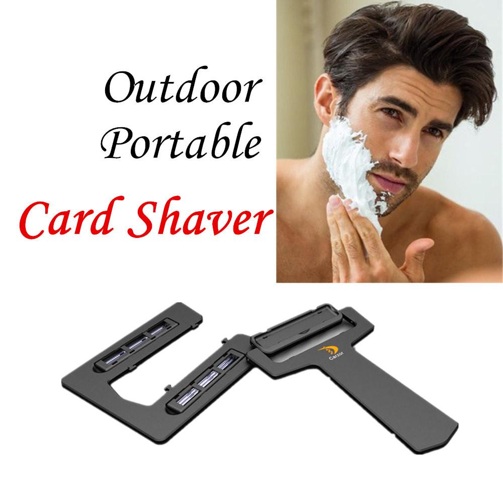 Outdoor Camping With Mirror Blades Safety Shaving Card Shaver Pocket ...