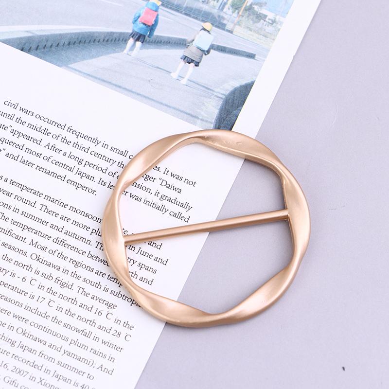 Buy Round Shape Elegant Tee Shirt Clips Scarf Buckles T Shirt Clip Ring ...