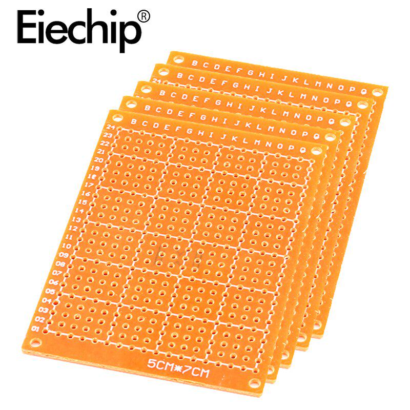 10pcs 5x7cm Single Side Prototype Paper PCB Board 5*7cm Printed Circuit ...
