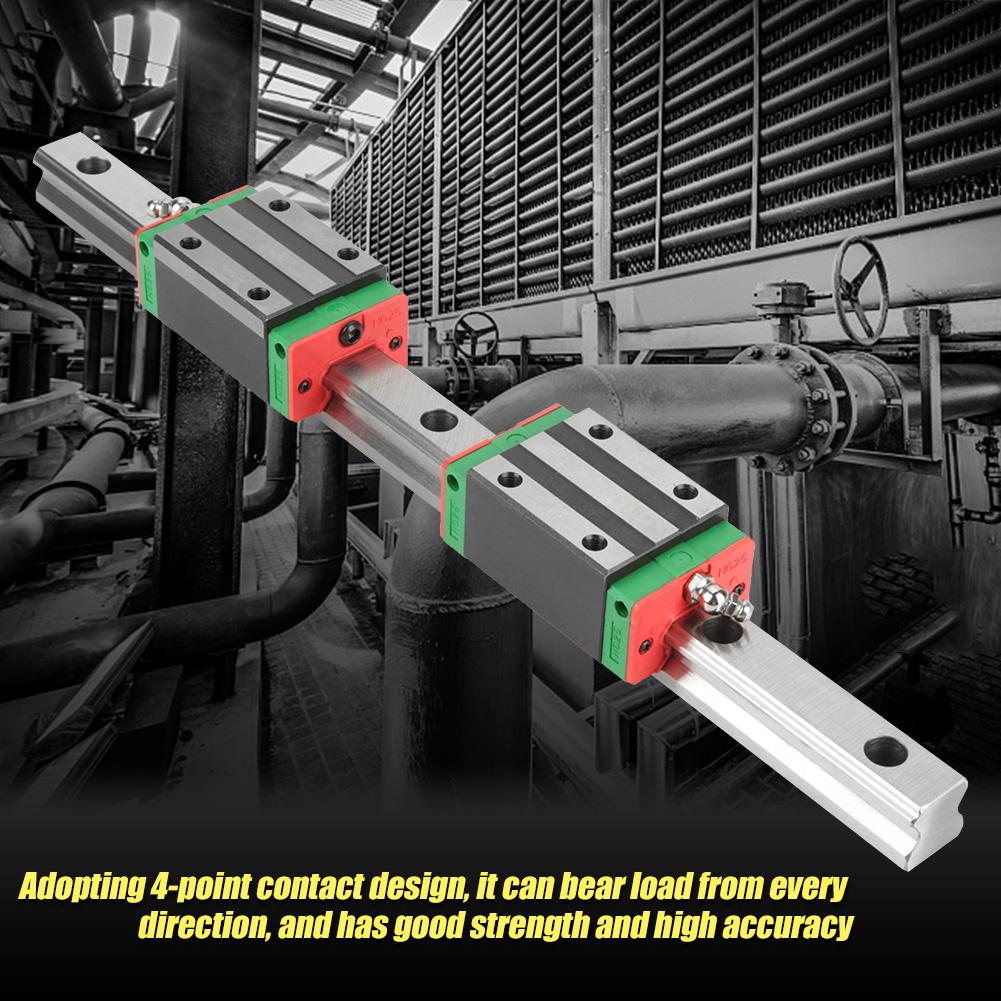 Linear Guide Rail，HGR20 400mm Linear Guide Rail Slide Carriage CNC Router 2pcs Rail Block Linear ...