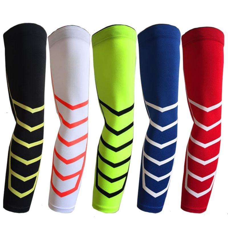 Buy Bike Basketball Elastic Compression Arm Sleeves Cycling Sun ...