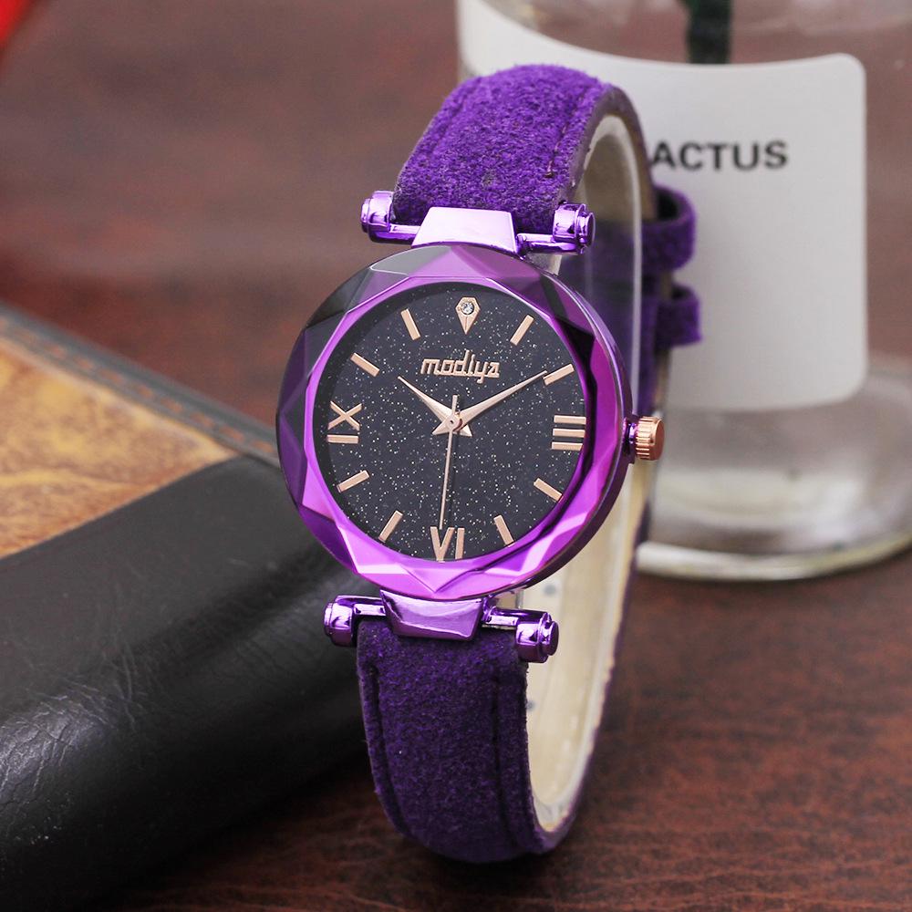 Buy Women Fashion Suede Leather Belt Quartz Watch at affordable prices ...