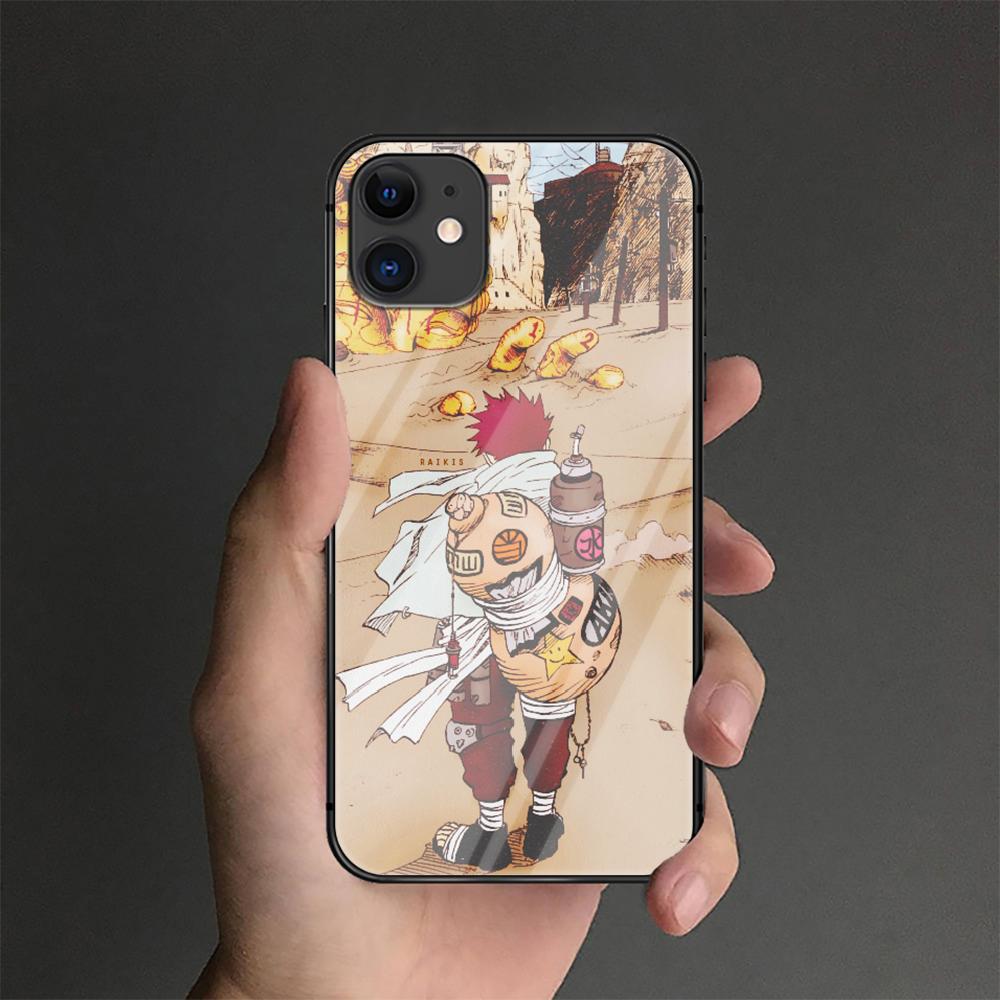 Buy Gaara Naruto Tempered Glass Phone Case Cover For IPhone Huawei ...