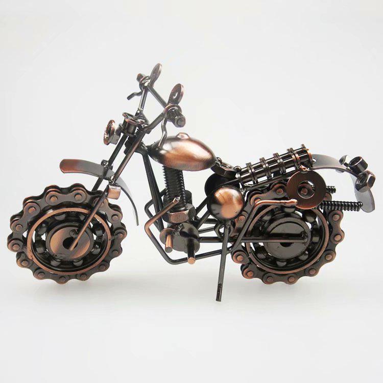 Large Reclaimed Metal Motorcycle Sculpture Art Objects Sculpture etna ...