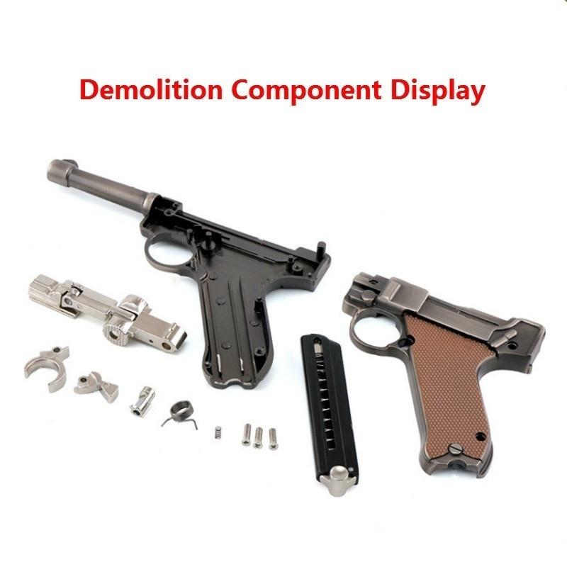 Buy High-end German Ruger P08 Full Metal Pistol Model Alloy Dismantling ...