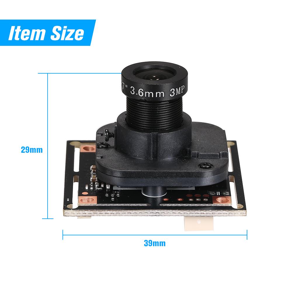 Buy CCTV AHD Camera Module 3.6mm 720P AHD 100 MegaPixel DIY PCB Board ...