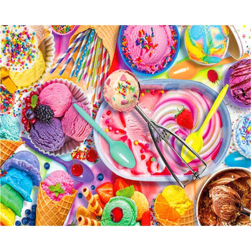 Buy LCOZX 5 D Diamond Painting Donuts Candy Sweets Full Screen Set ...