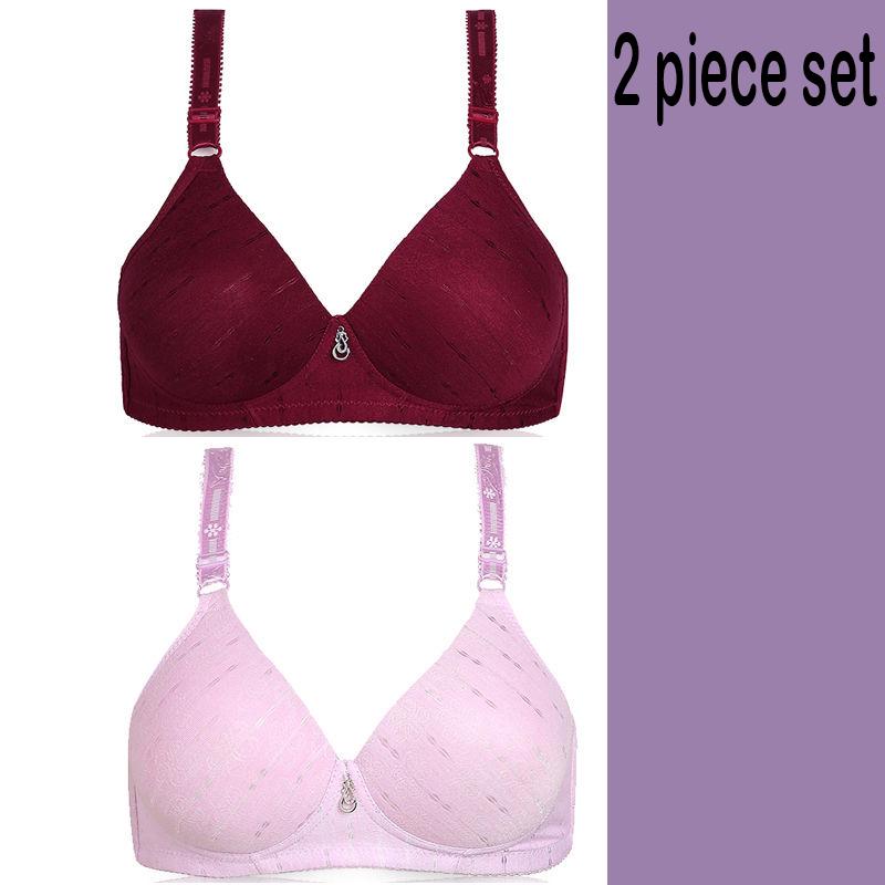 Buy Gathering underwired bras adjustable bra women underwear large size ...