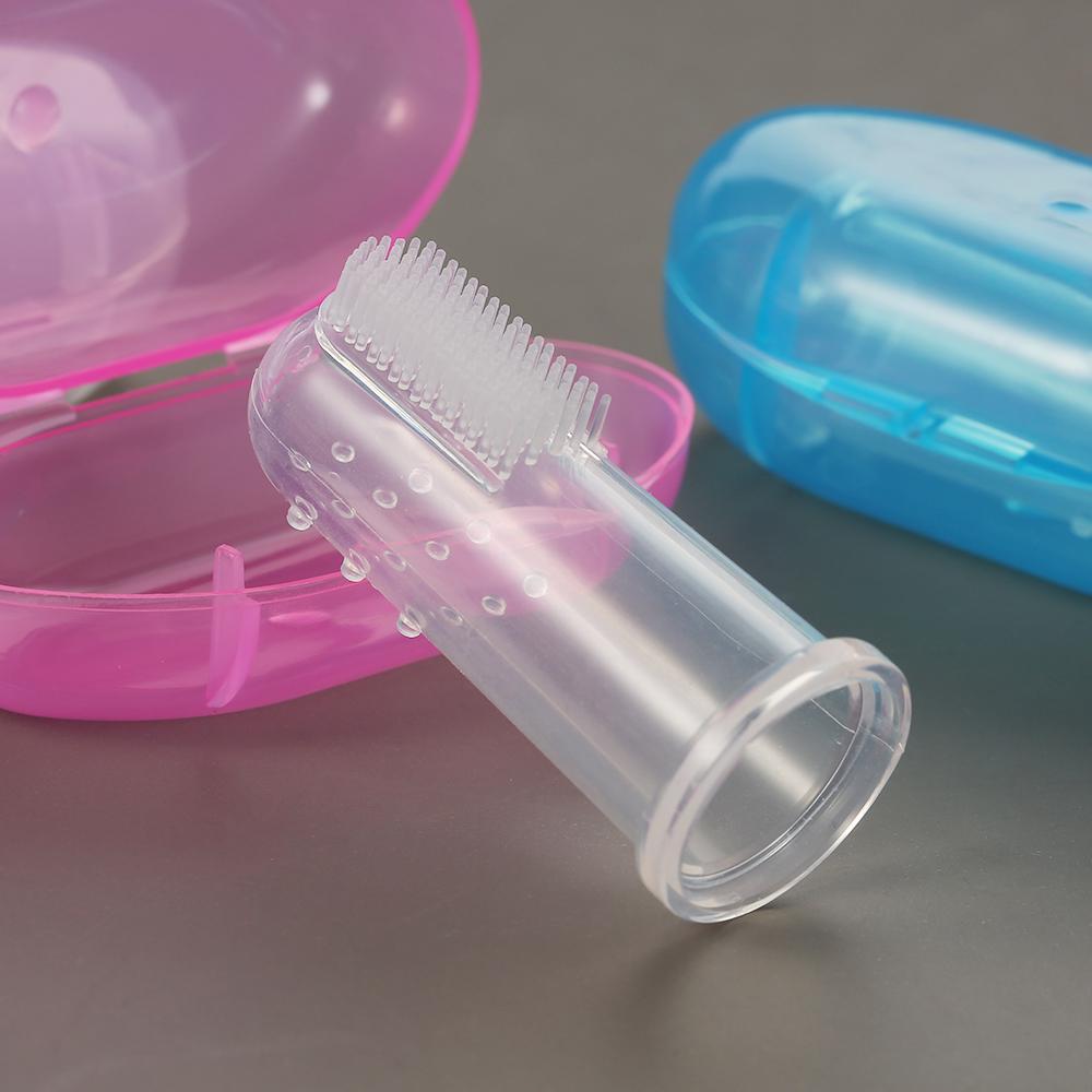 Cheap 3Pcs Safe Soft Baby Toothbrush Silicone Teether Transparent ...