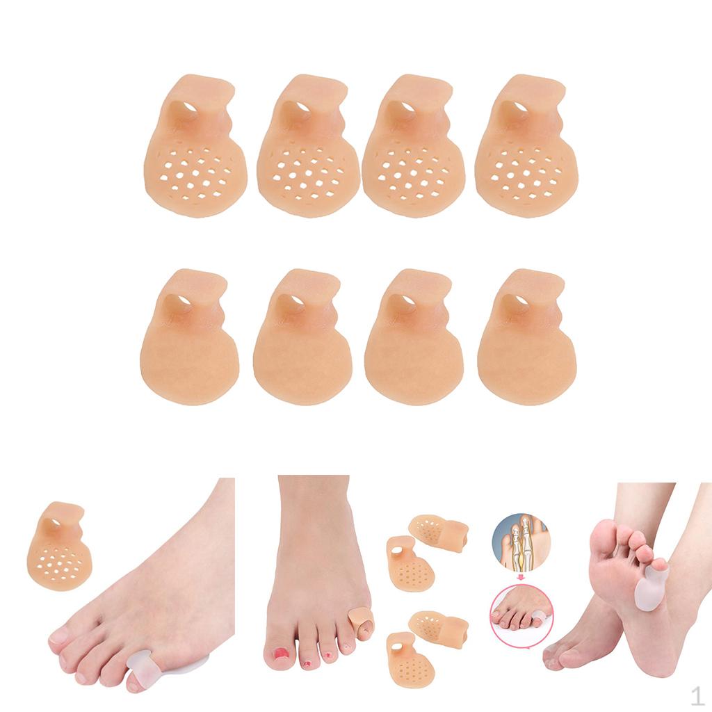 Buy 4 Pairs Little Toe Bunion Protector Small Toe Gel Guard Separator ...