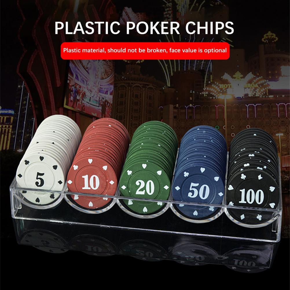 Cheap 100Pcs Counting Game Chips Plastic Poker Chips Markers with Box ...