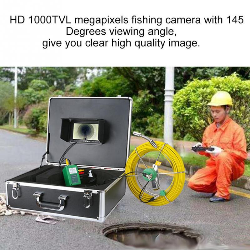 Buy 7 Inches 17MM Pipe Inspection Video Camera 30M Drain Pipe Sewer ...